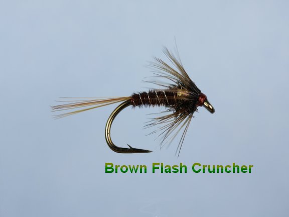 Cruncher Brown Flash Fly - Fishing Flies with Fish4Flies Worldwide